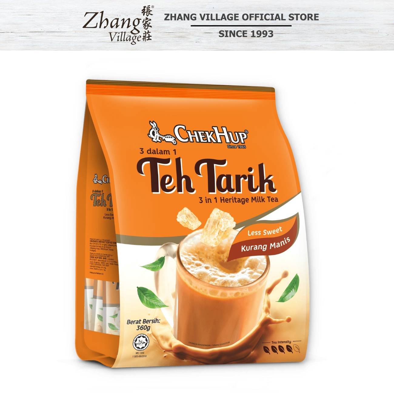 Chek Hup Less Sweet Milk Tea (30G x 12 Sachets)