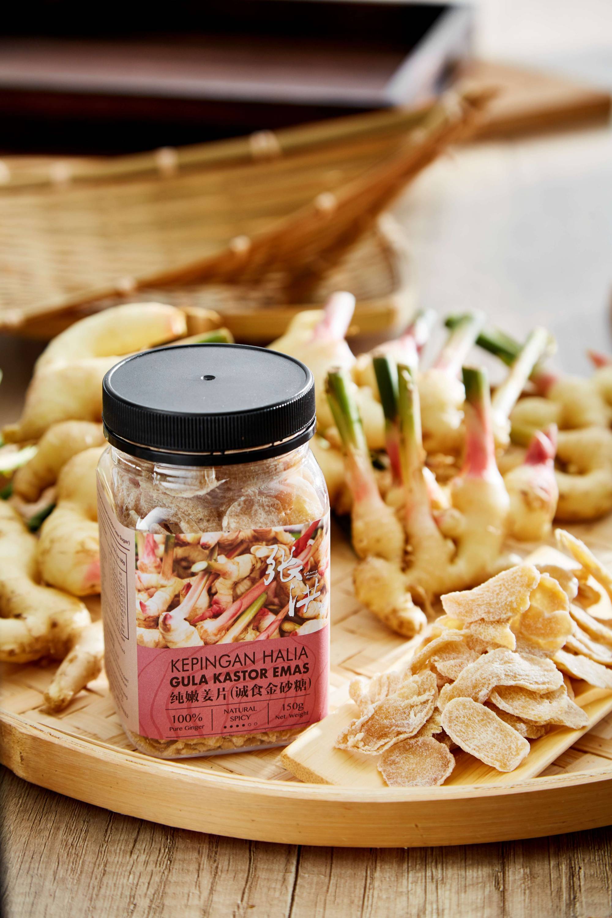 Cheong Hoong Pure Ginger Slice 150g 张洪纯嫩姜片150G