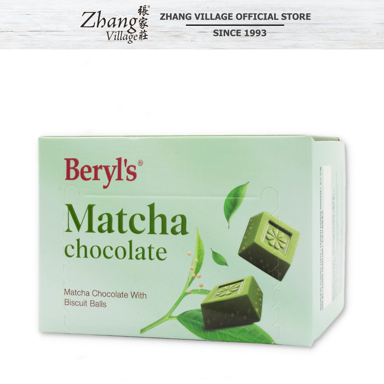 BERYL'S MATCHA GREEN TEA CHOCOLATE WITH CRUNCHY MALT PUFF 60G